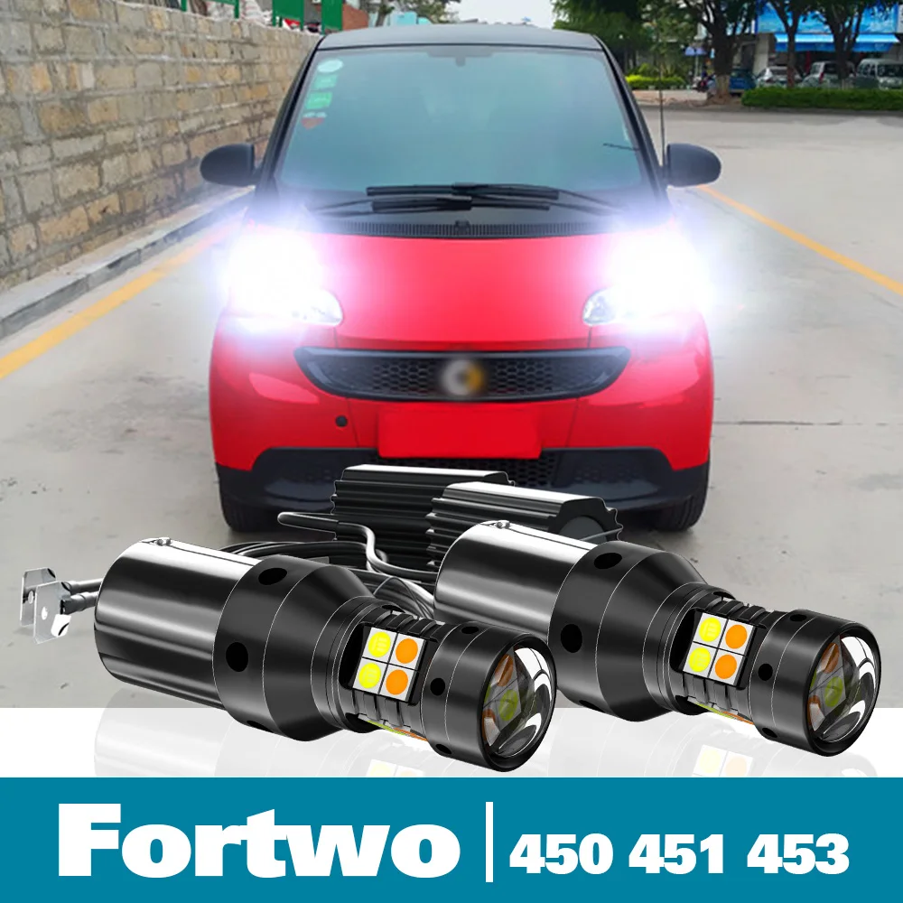 2pcs LED Dual Mode Turn Signal+Daytime Running Light DRL Canbus For ...