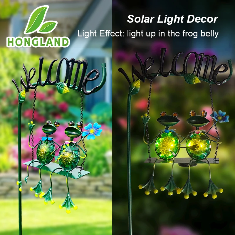 Outdoor-Decor-Solar-Light-Frog-Swing-Garden-Decoration-Frog-Decorative ...