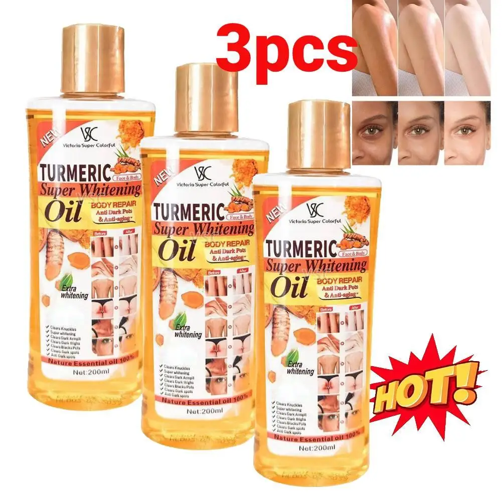 3pcs-Turmeric-Essential-Oil-Facial-Body-Massage-Oil-Moisturizing ...