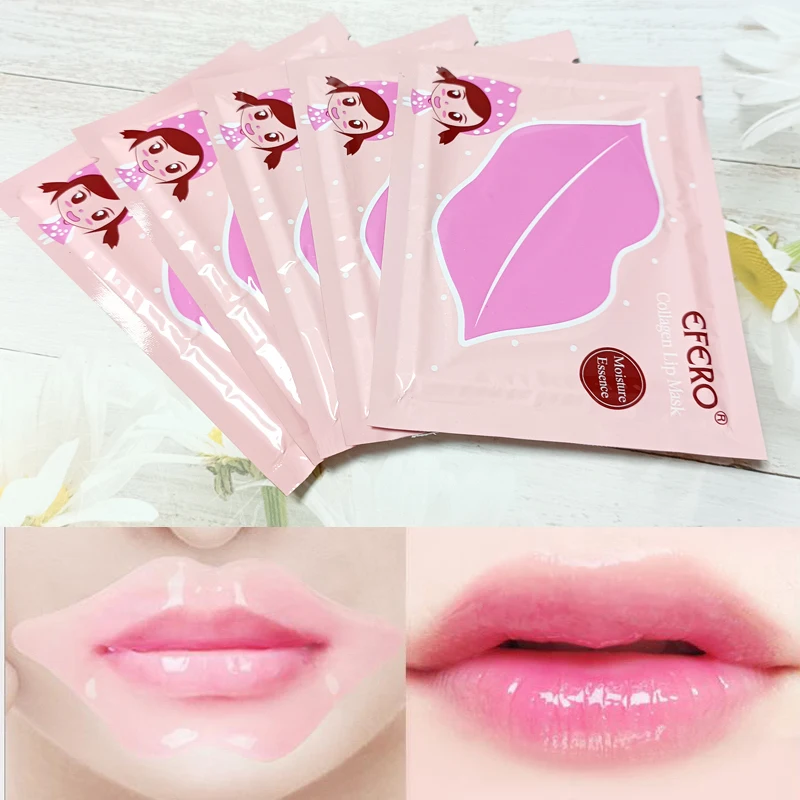 5-12Packs-Crystal-Collagen-Lip-Mask-Lips-Plumper-Lip-Patches-Moisture ...
