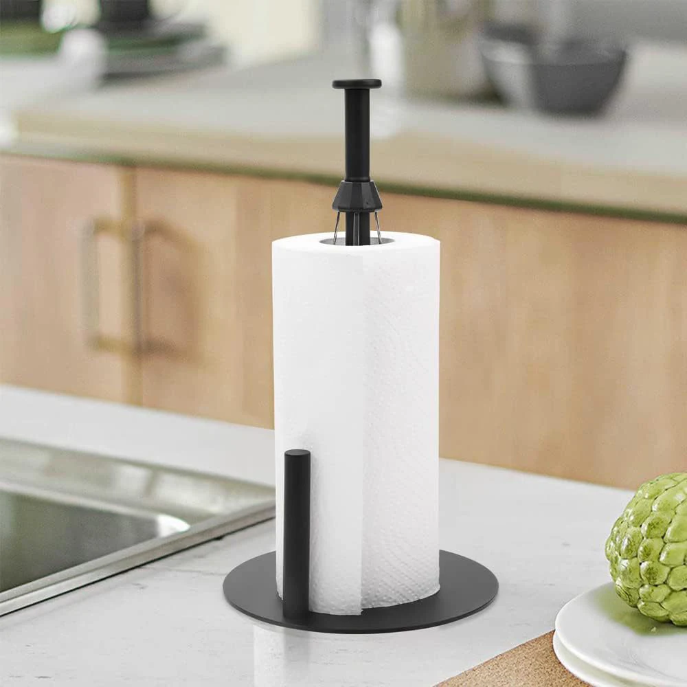 Stainless-Steel-Paper-Towel-Holder-Kitchen-Vertical-Paper-Roll-Holder ...
