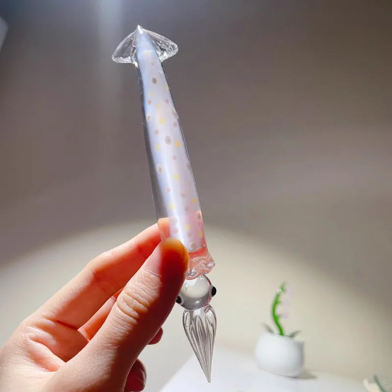 Dip-Pen-Character-Squid-Creative-Glass-Pen-Writing-Squid-Household ...