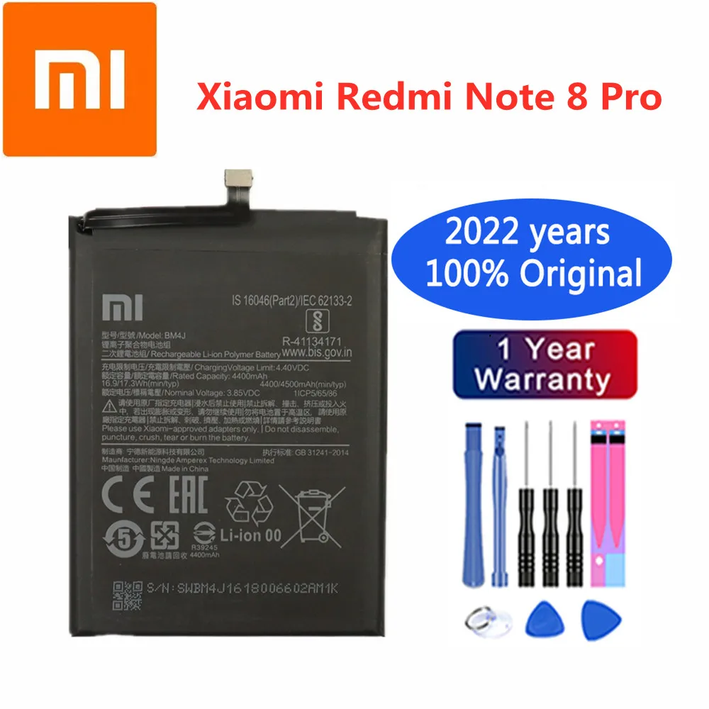 2022 Years New 100% Original Battery For Xiaomi Redmi Note 8 Pro Note8 ...