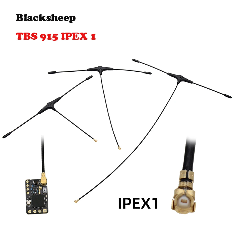 Blacksheep TBS 915 IPEX 1 T 안테나 78mm / 120mm/220mm, 크로스파이어 나노 수신기용, RX ...