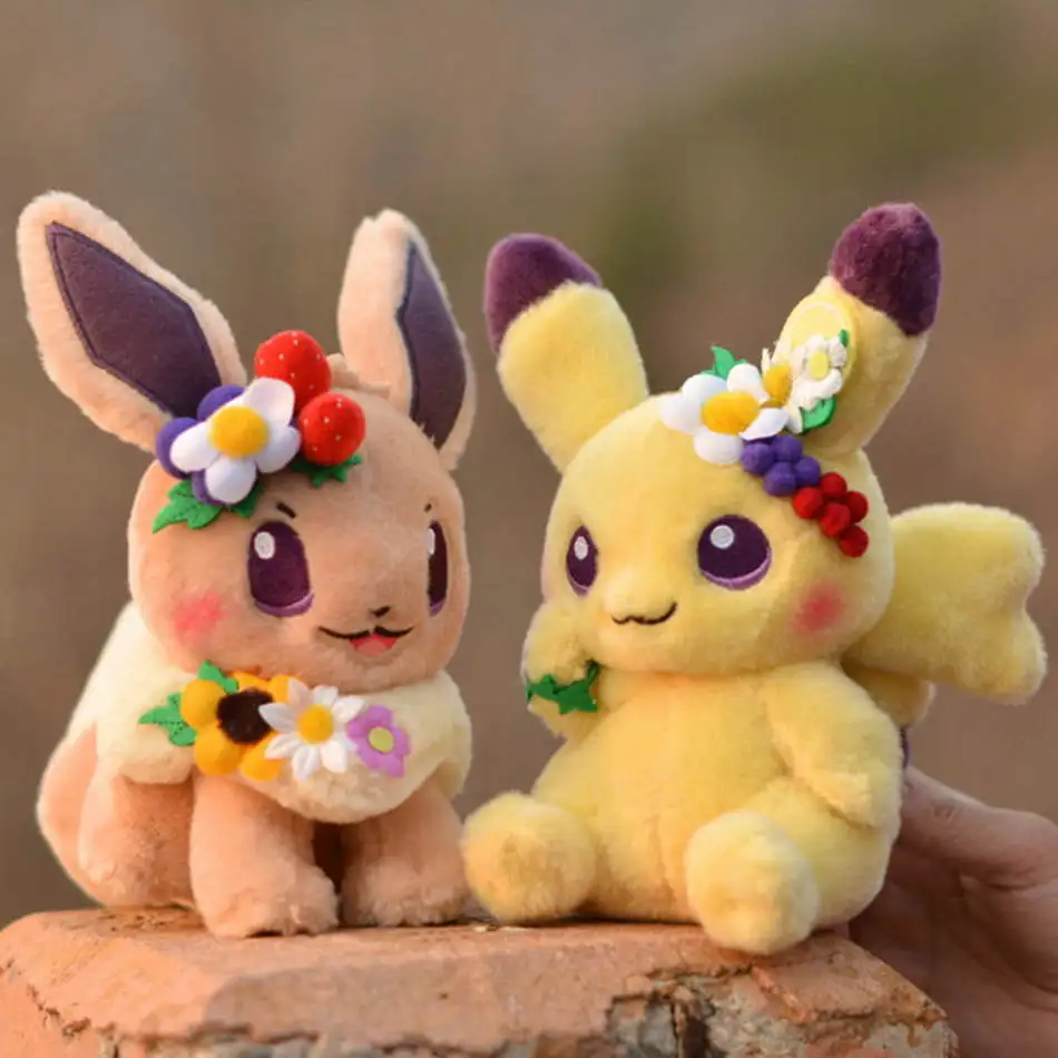 Easter Spring Festival Pikachu Eevee Plush Doll Garland Decoration ...