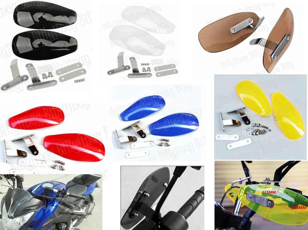 Universal-Hand-Guard-Wind-Deflector-For-Street-Bike-Dual-Sport-Bike ...