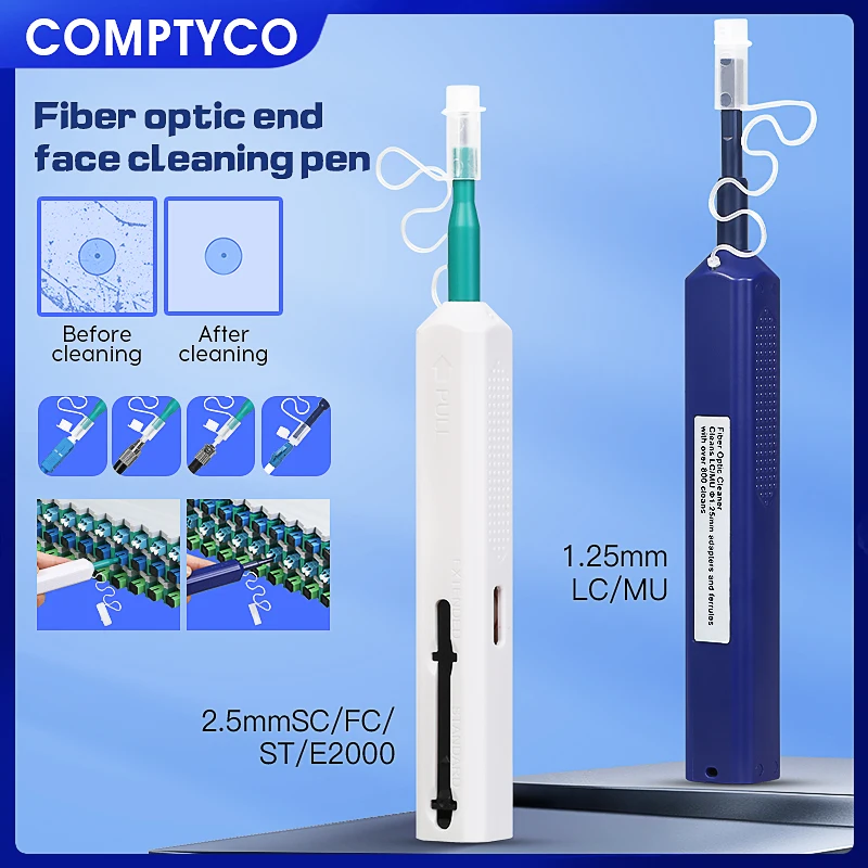 COMPTYCO-5PCS-2-5mm-1-25mm-SC-FC-ST-LC-Optic-Fiber-Cleaner-Pen ...