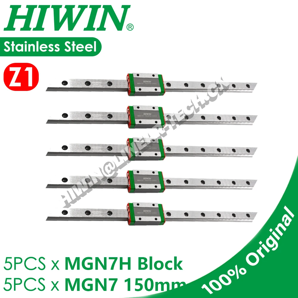 Voron 0 0.1 V02 HIWIN MGN7H 150MM 5PCS Stainless Steel Linear Rail Kit ...