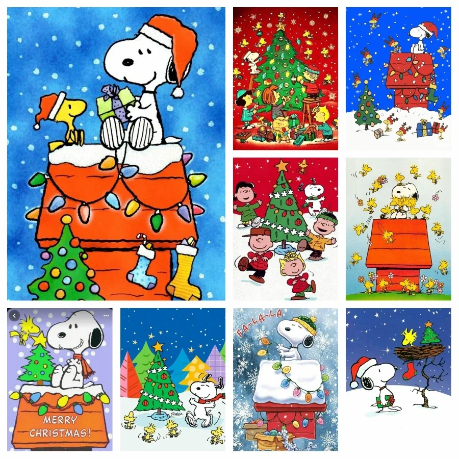 Snoopy Painting Christmas: The Perfect 5D Diamond Art for Holiday Cheer