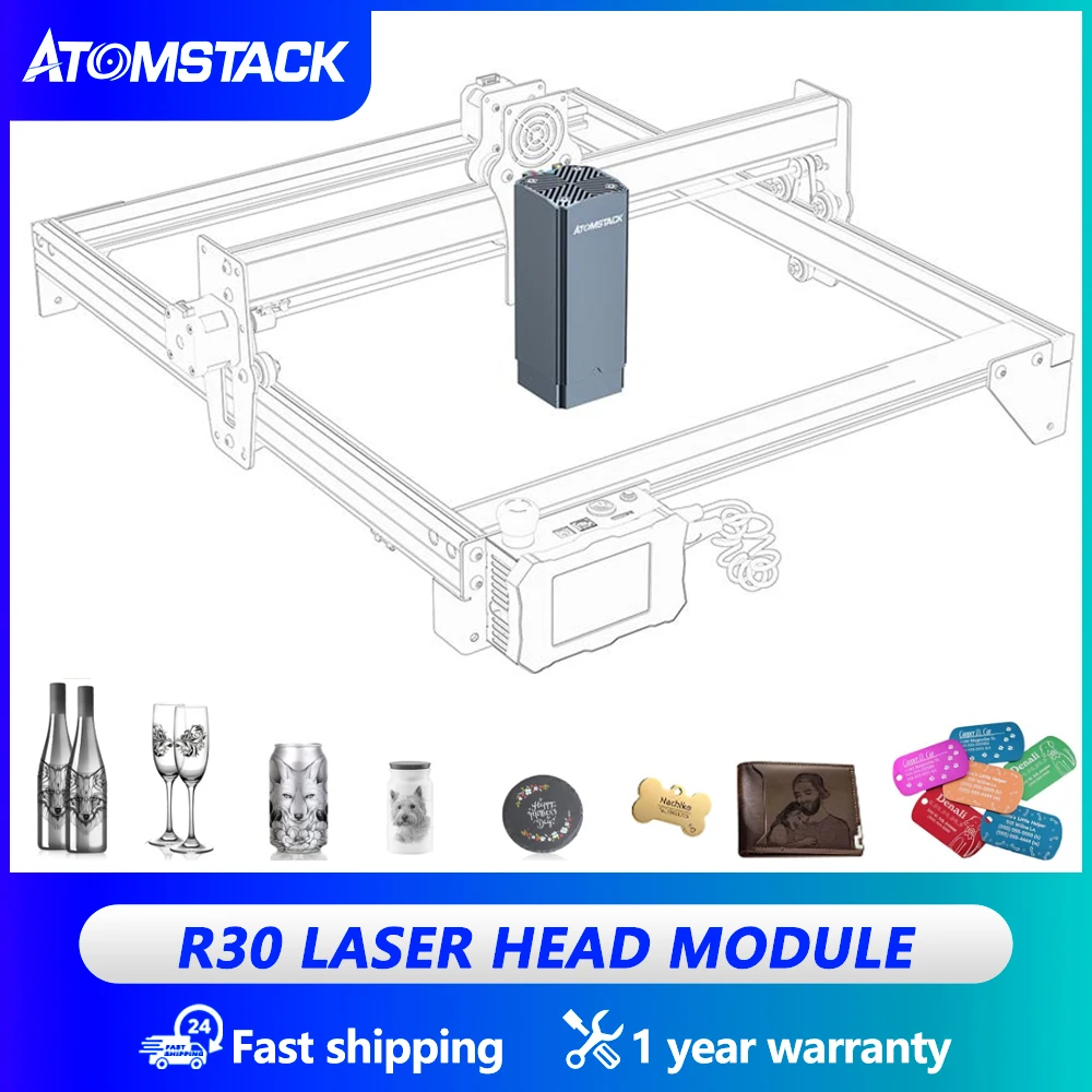 ATOMSTACK-R30-Infrared-Fiber-Laser-Module-for-Metal-Plastic-High ...