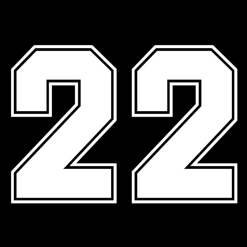 13cm-Numbers-22-Stickers-Car-Decoration-Exterior-Parts-Sunscreen-and ...
