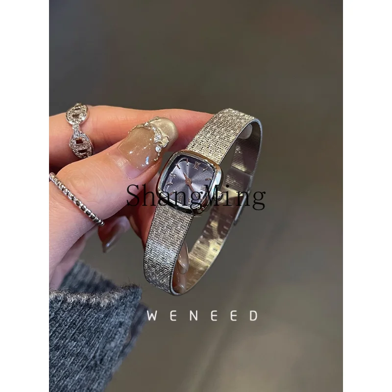 CL watch women's small and exquisite new simple dial light luxury niche ...
