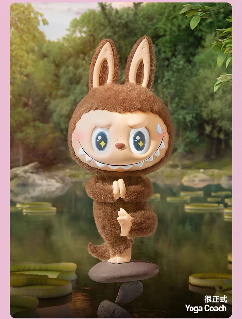 Caja sorpresa genuina Labubu Lazy Yoga Series Caja sorpresa Labubu ...