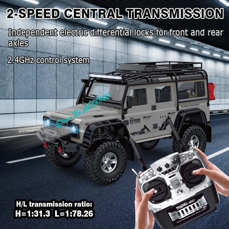 1:10 Simulation Refit Electric Differential Lock Remote Control Truck ...