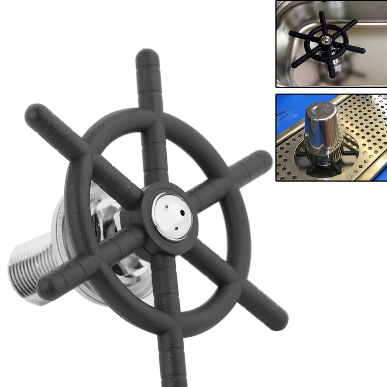 Kitchen Sink Glass Cup Wash Faucet Automatic Pressure Spray Washer ...