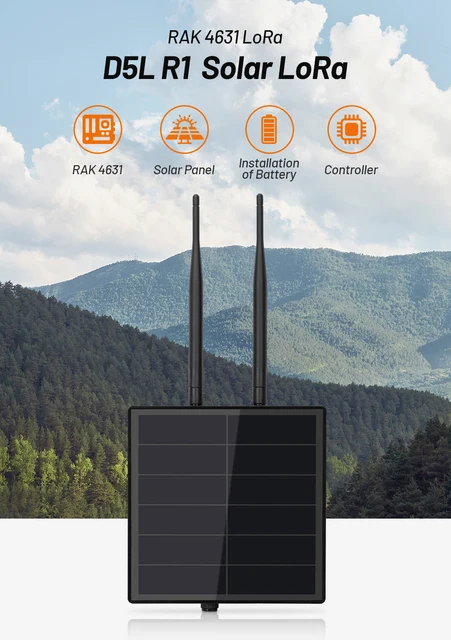 Meshtastic Device Solar-Powered Meshtastic LoRa Relay: No Network, 6.2 ...