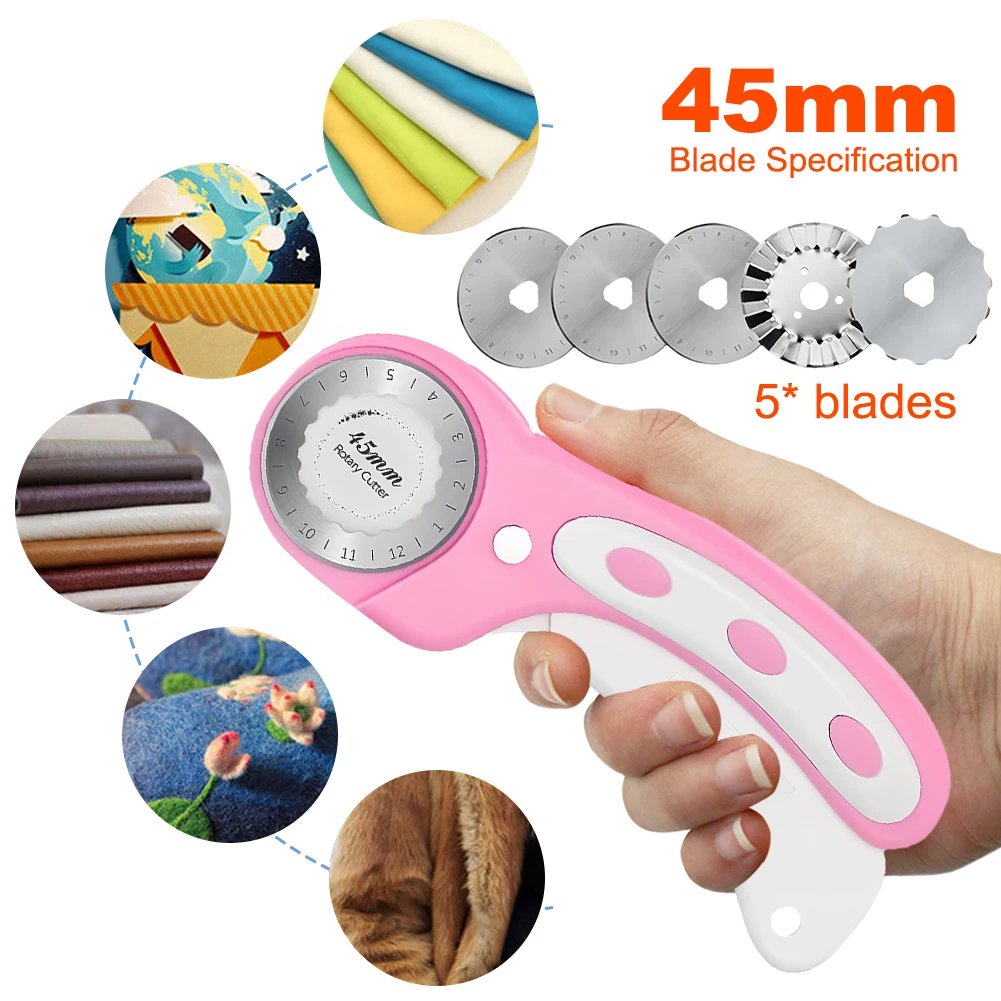 Fabric-Cutter-5-Replacement-Rotary-Blades-Perforating-Rotary-Cutter ...