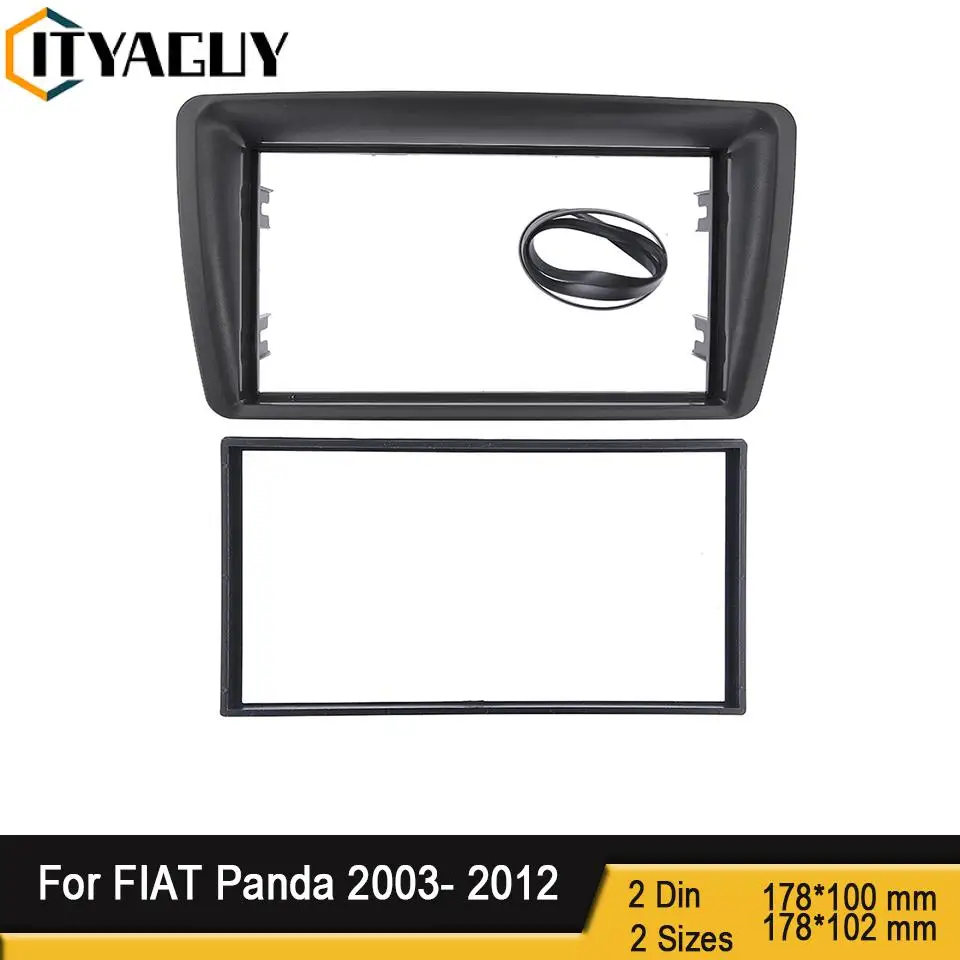 Fascia de Radio 2 Din para FIAT Panda 2003 2012, marco doble, Panel ...