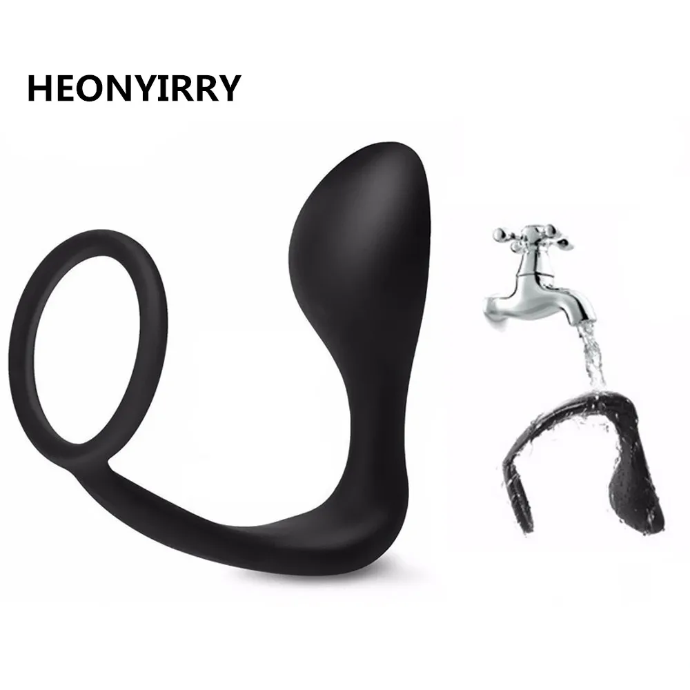 Männlichen Prostata Massage Anal Plug Anal Silikon Prostata Stimulator ...