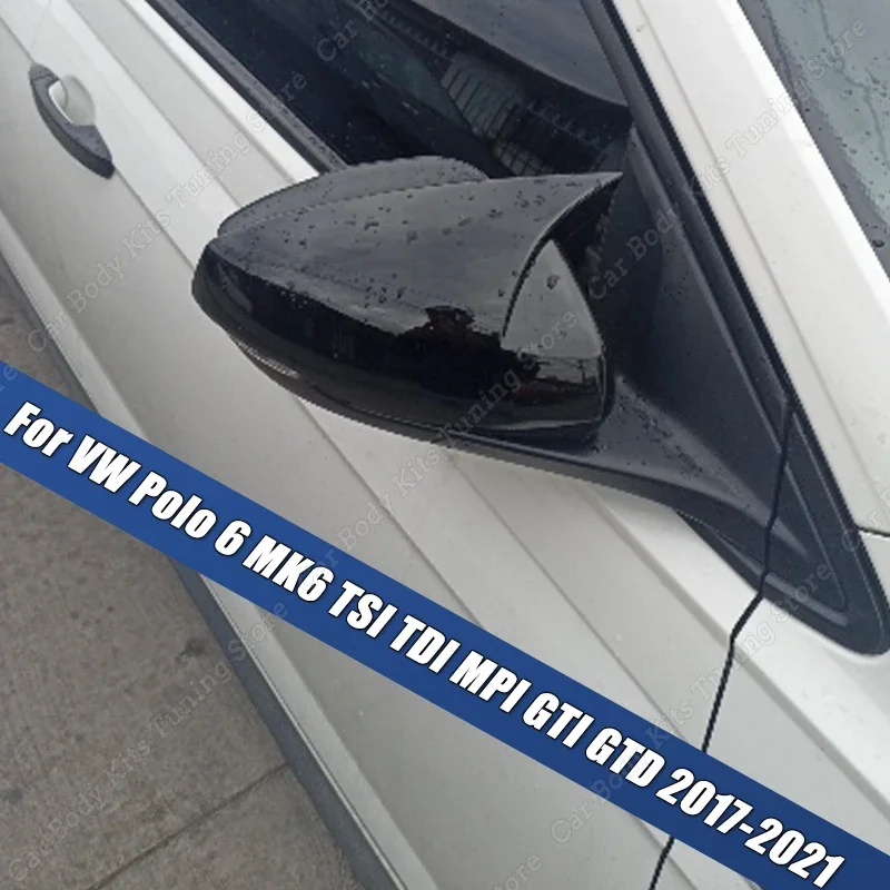 For-Volkswagen-Polo-6-MK6-TSI-TDI-MPI-GTI-GTD-2017-2021-Gloss-Black ...