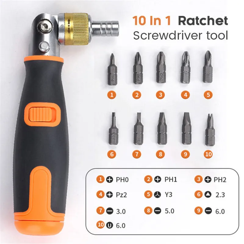 10-in-1-Hidden-Screwdriver-Head-Multi-Angle-Ratchet-Corner-Screwdriver ...