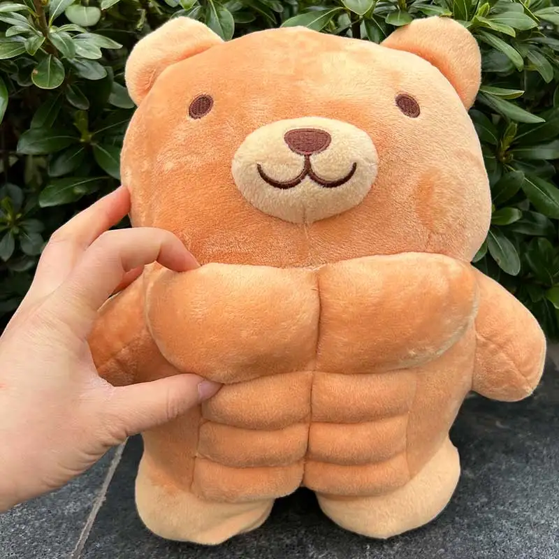 Cute Muscle Body Teddy Bear Plush Toys Stuffed animal Boyfriend ...