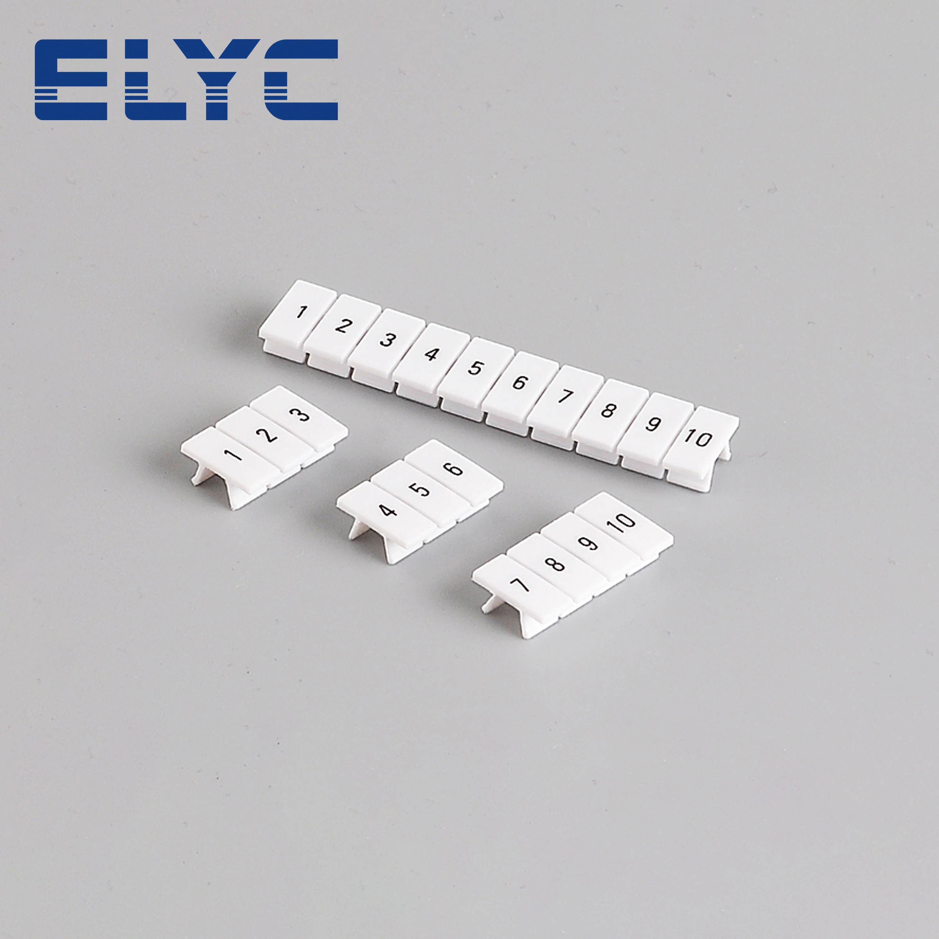 100Pcs ZB5 Label For UK3N UKK3 PT2.5 ST2.5 Standard Number Blank ZB 5 ...