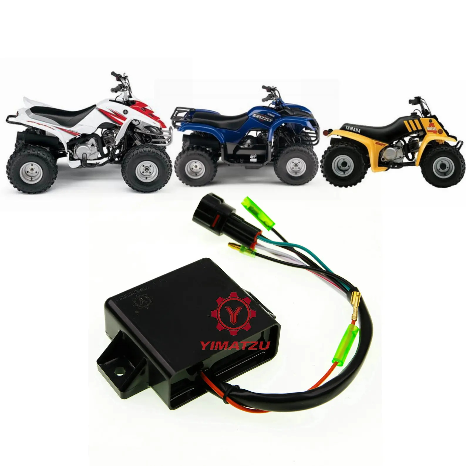 Yimatzu ATV Parts 12V CDI Box for Yamaha RAPTOR GRIZZLY BADGER YFM80 ...