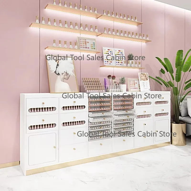 Popular Freestanding Nail Storage Cabinet Retail Shop Salon Furniture ...