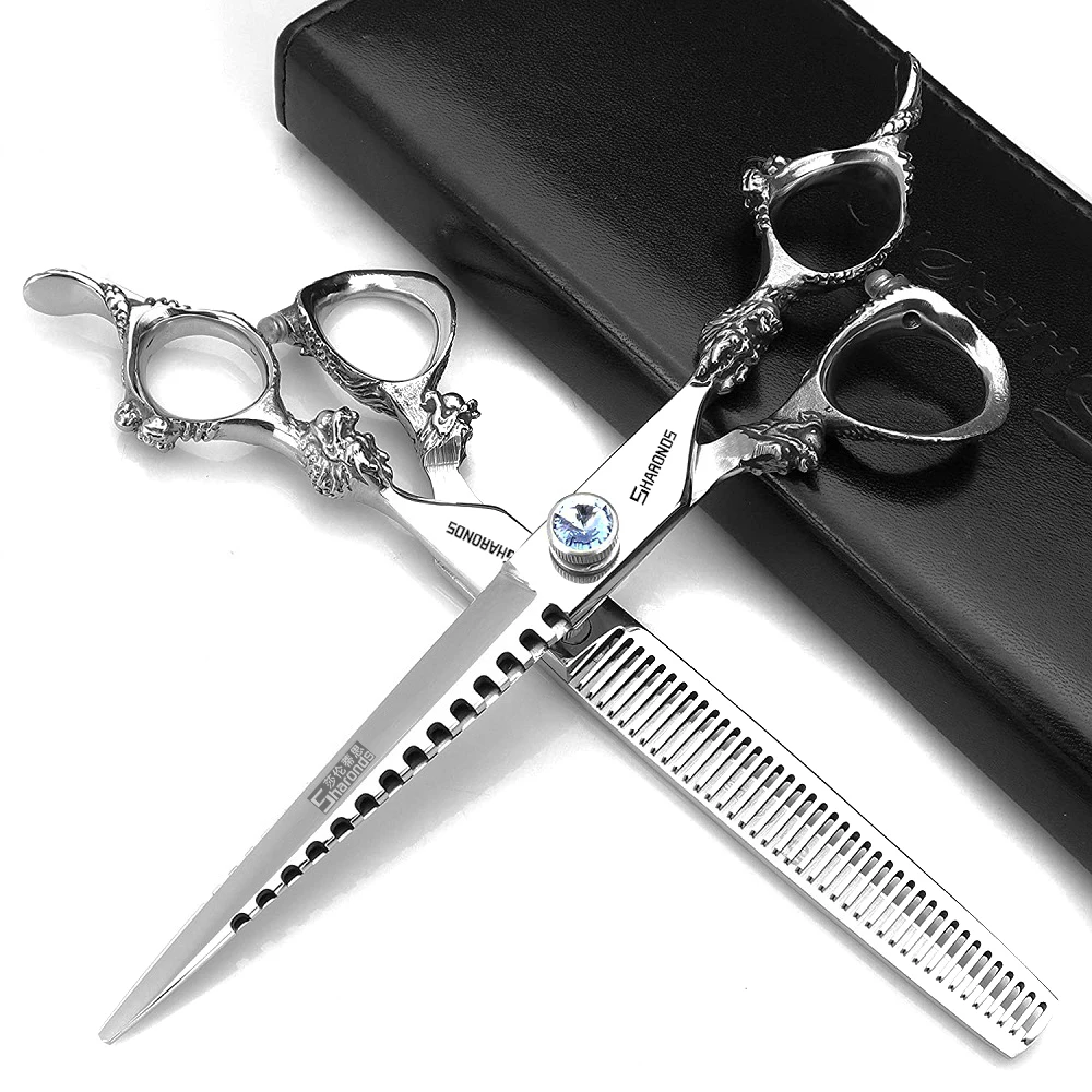 SHARONDS-Hairdressing-Salon-Scissors-7-Inch-440C-Japanese-Steel-Barber ...