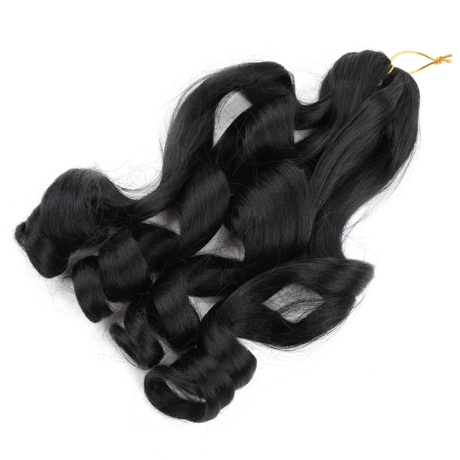 16 Inch Bouncy Braiding Hair French Curles Synthetic Hair Extensions 16 ...