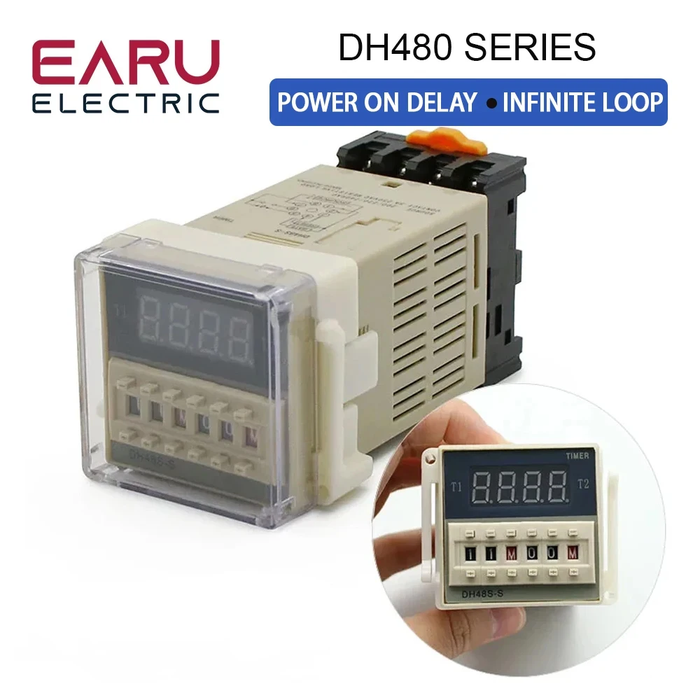 Temporizador-programable-Digital-LED-DH48S-1Z-DH48S-2Z-interruptor-de ...