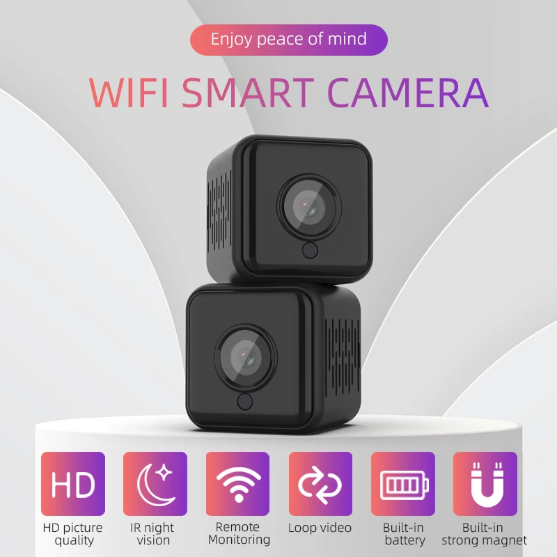 WiFi Mini Camera App Live Remote Monitor Video Audio Recorder Night ...