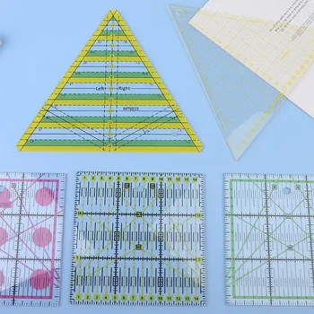 1/2pcs 15cm Quilting Patchwork Ruler Fabric Cloth Cutting Ruler Acrylic ...