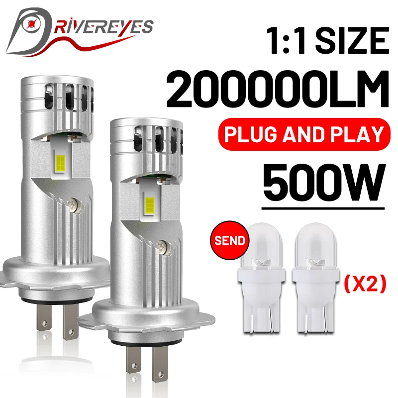 H7-LED-Headlights-200000LM-500W-High-Power-6500K-White-Car-Lights-5570 ...
