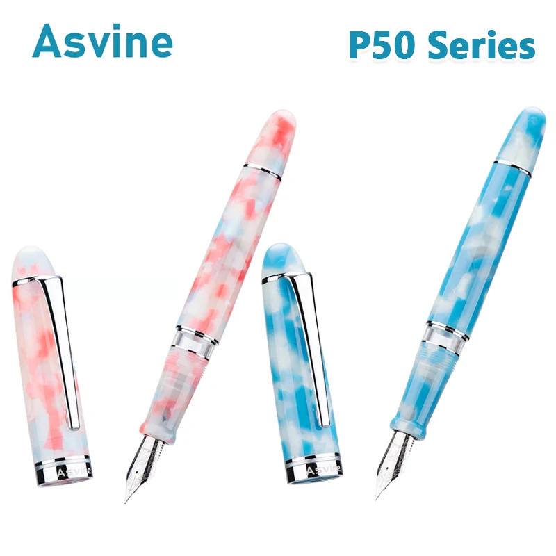 Asvine-P50-Piston-Fountain-Pen-Luxury-Acrylic-Bock-Asvine-EF-F-M-Nib ...