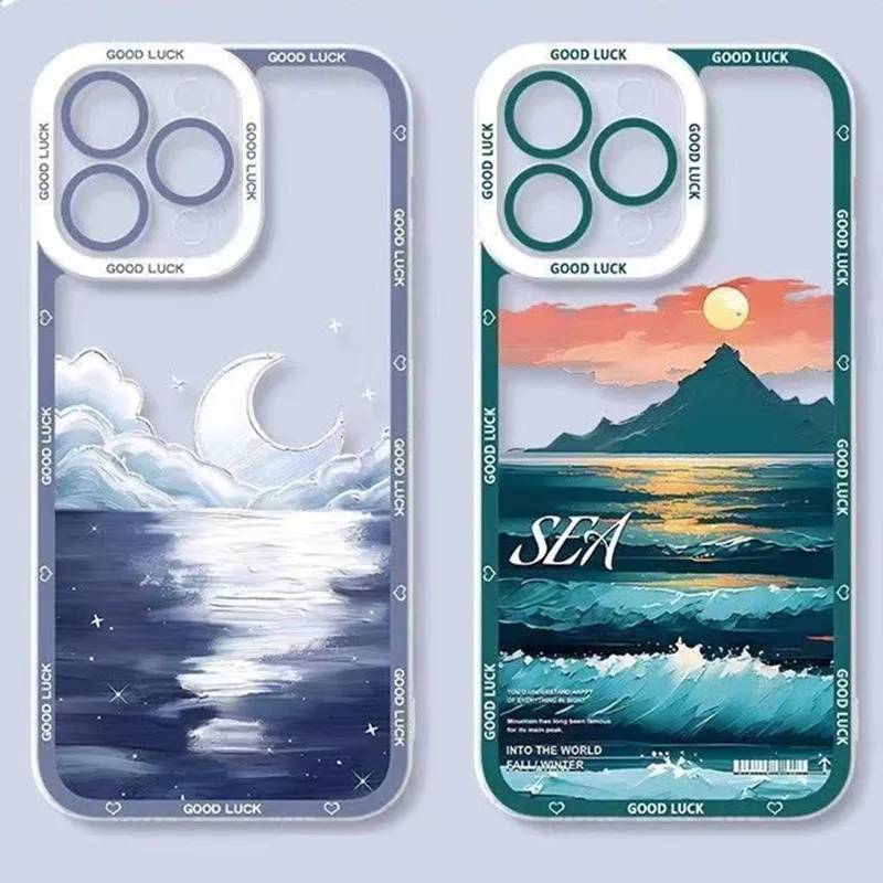 Sun-Rises-Moon-Sea-Landscape-Case-For-Xiaomi-Redmi-Note-12-Cases-Redmi ...