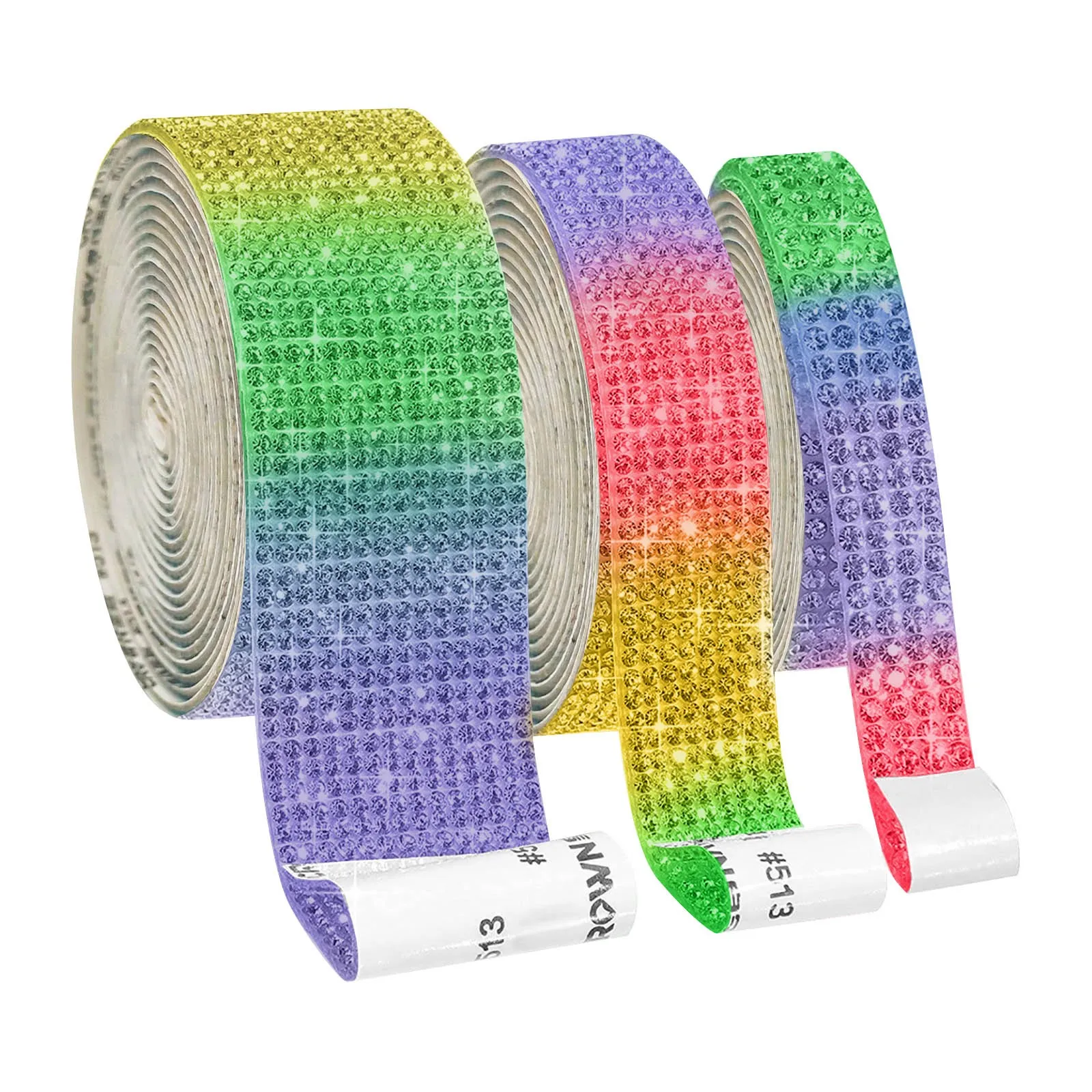 Rhinestones-Sticker-Ribbons-Diy-Stickers-Crafts-Glitter-Diamond-Crystal ...