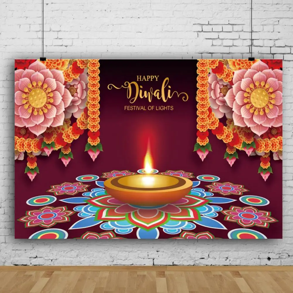 Durable-Diwali-Party-Decoration-Colorful-Festive-Diwali-Backdrop ...