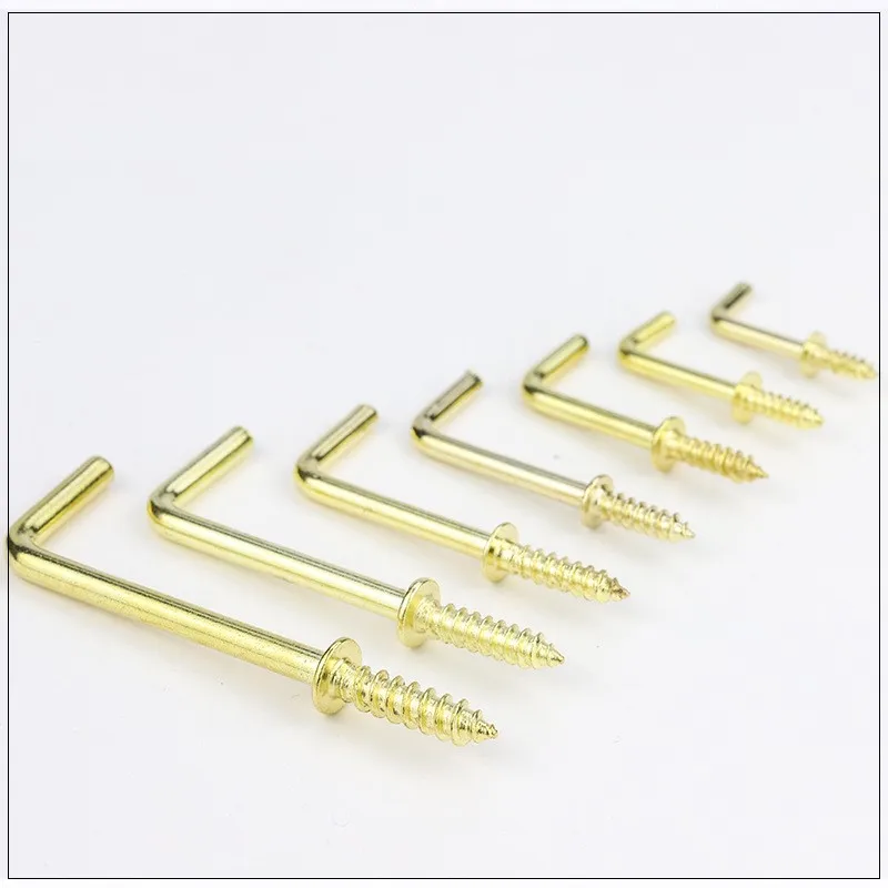 7mm-32mm-Iron-L-Shape-Hooks-Right-Angle-Screws-7-Style-Hanger-Alloy ...