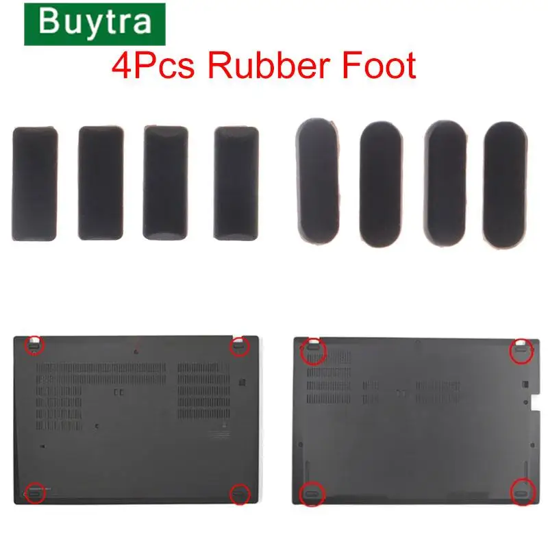 4pcs/set Rubber Foot Pad For Lenovo Thinkpad T480s T490 T495 P43s T14 ...
