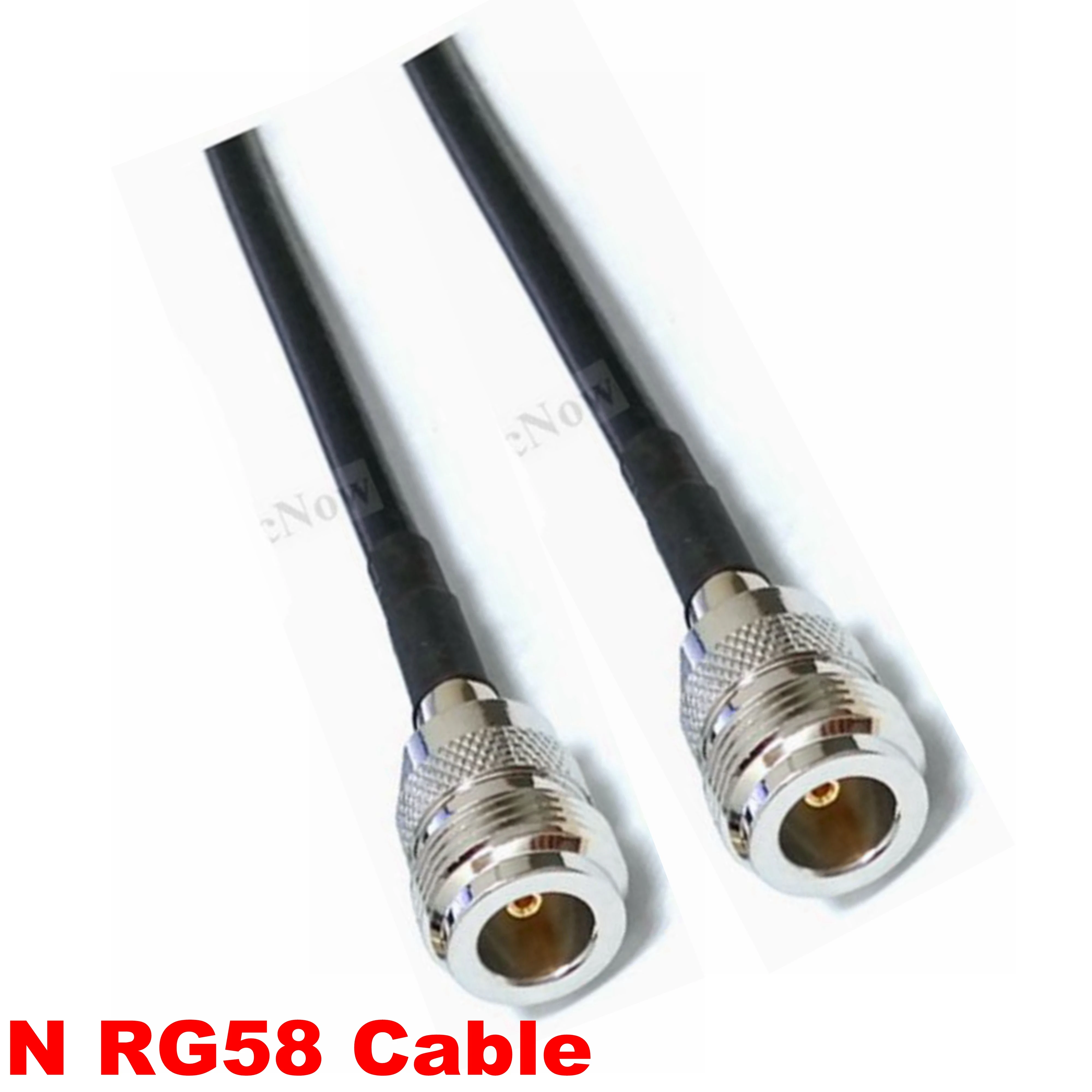 5pcs RF Coaxial 50ohm N Female To N Female RG58 Cable Connector (0.1m,0 ...