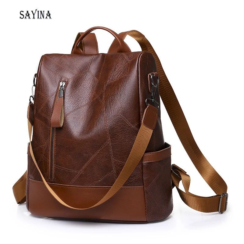 Women Backpack Designer High Quality Soft Leather Simple Fashion ...