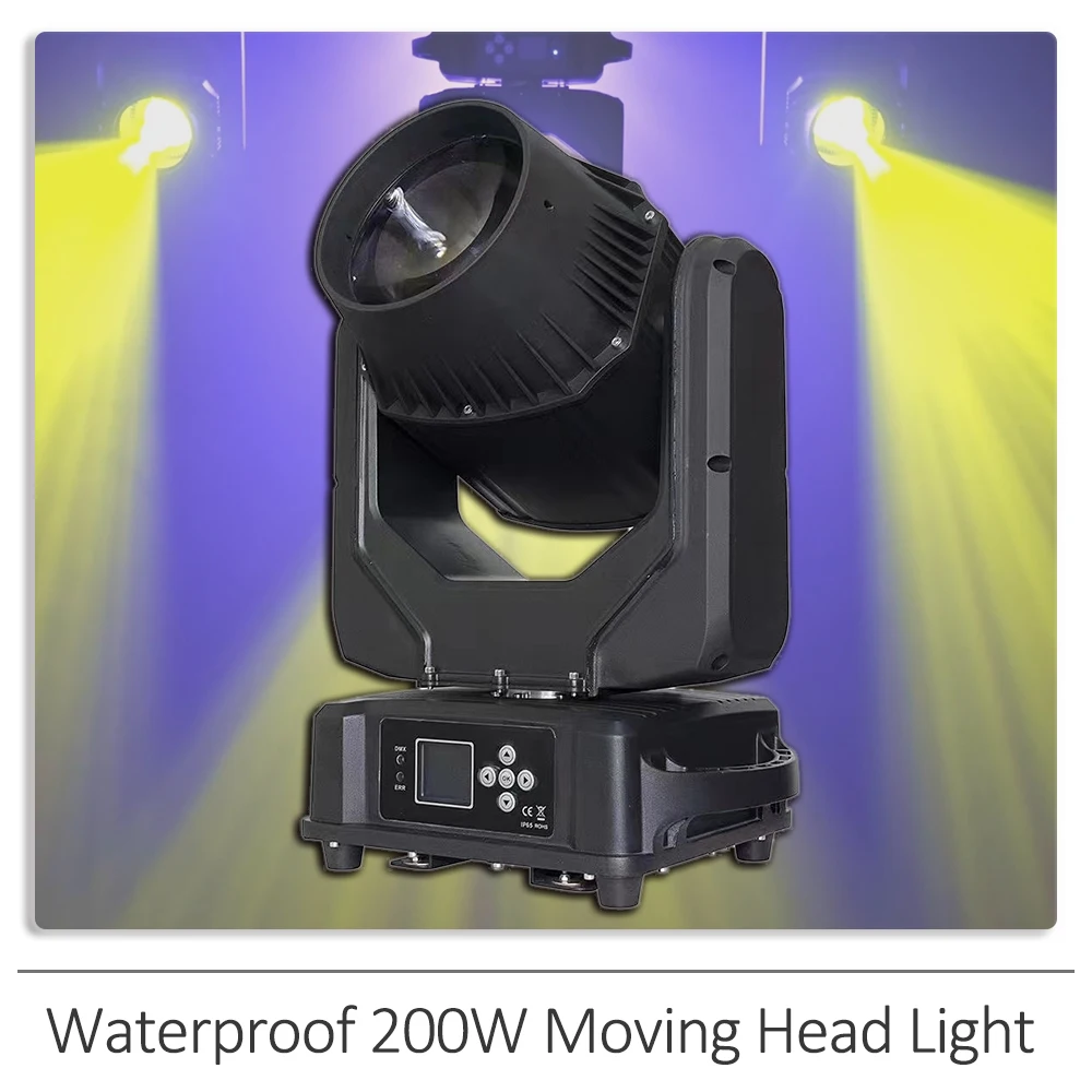 LED Moving Head Light 280W IP66 Waterproof RGB Stage Light With 17 ...