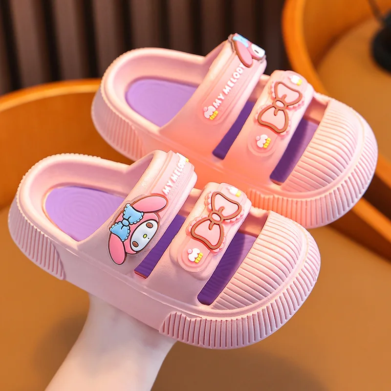 Zapatillas Kawaii Sanrio Kuromi Hello Kitty Melody de verano para niños ...