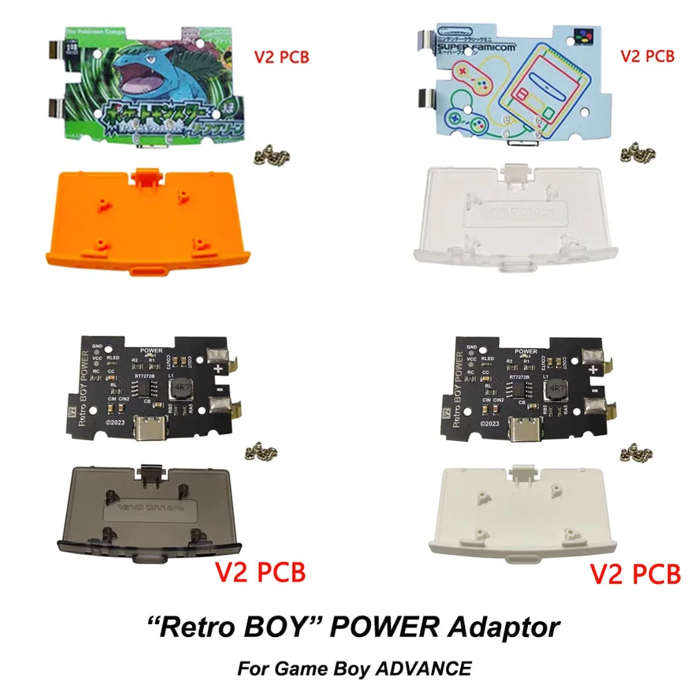 USB Type-C External Power Module Adapter For Retro BOY Game Boy Advance ...