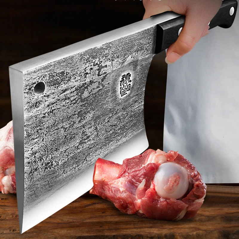 Hand-forged heavy-duty cleavers, high-hardness axe knives, thickened ...