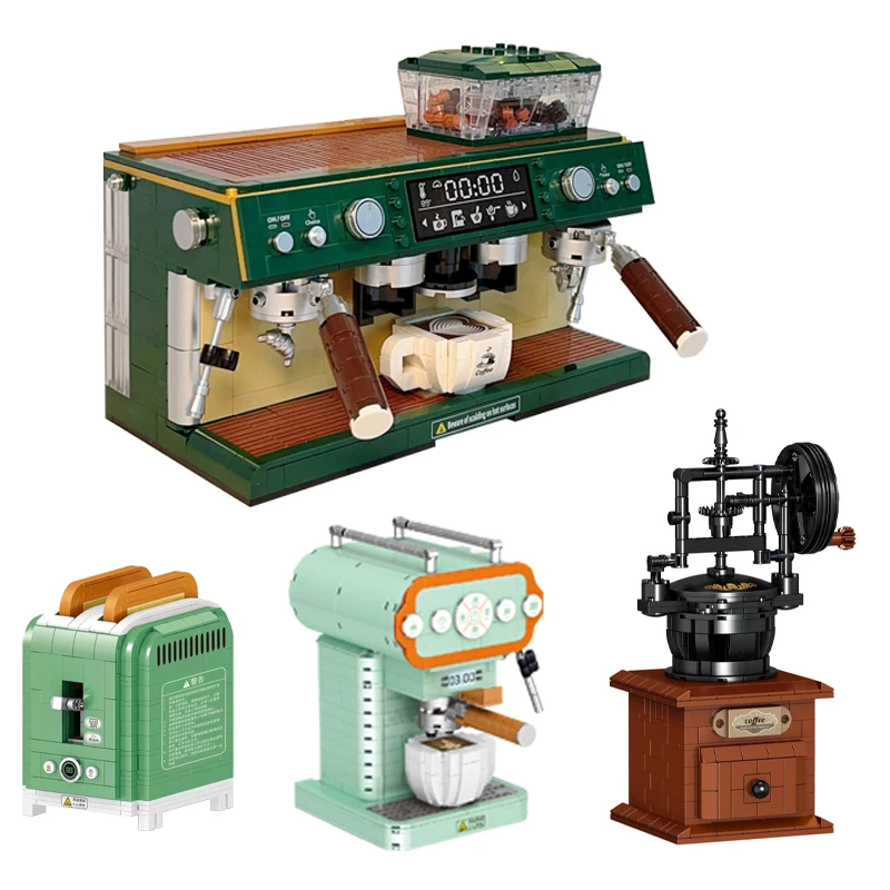 Classic-Creative-Coffee-Machine-Mini-Diamond-Model-Building-Blocks-MOC ...