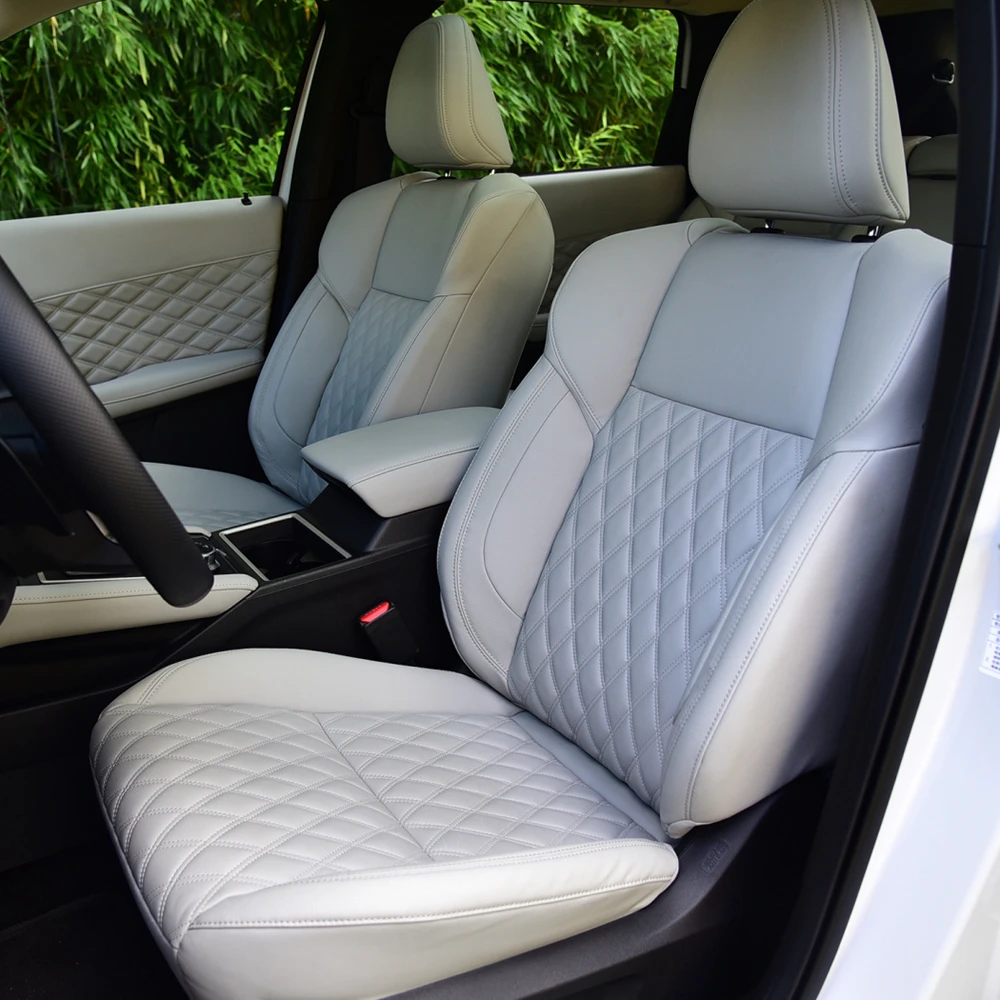For Mitsubishi Outlander 2022 2023 2024 5 Seats Custom Faux Leather Car Seat Covers Full Set ...