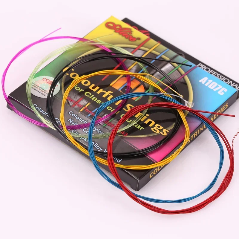 A107C-Colorful-Classical-Guitar-Strings-Colorful-Nylon-Colorful-Coated ...